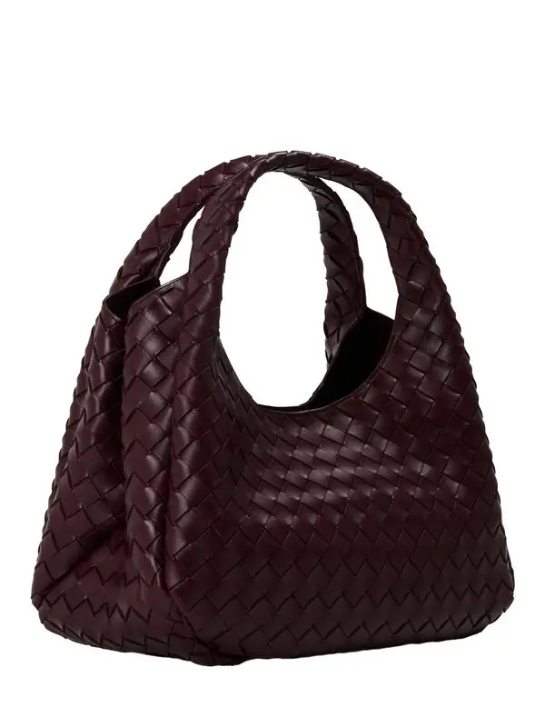 Bottega Veneta Woven Leather Handbag - Black