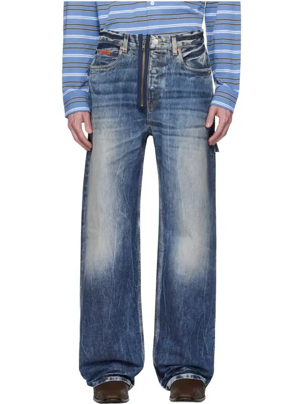 Martine Rose Wide-leg Jeans - Blue