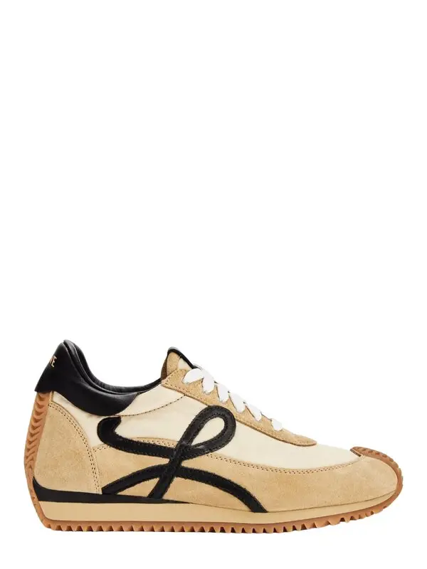 Loewe Lace-up Sneakers - Gold/black