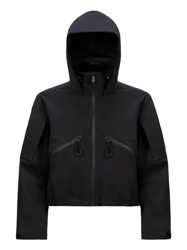 Moncler Valles Belted Hooded Jacket - Black