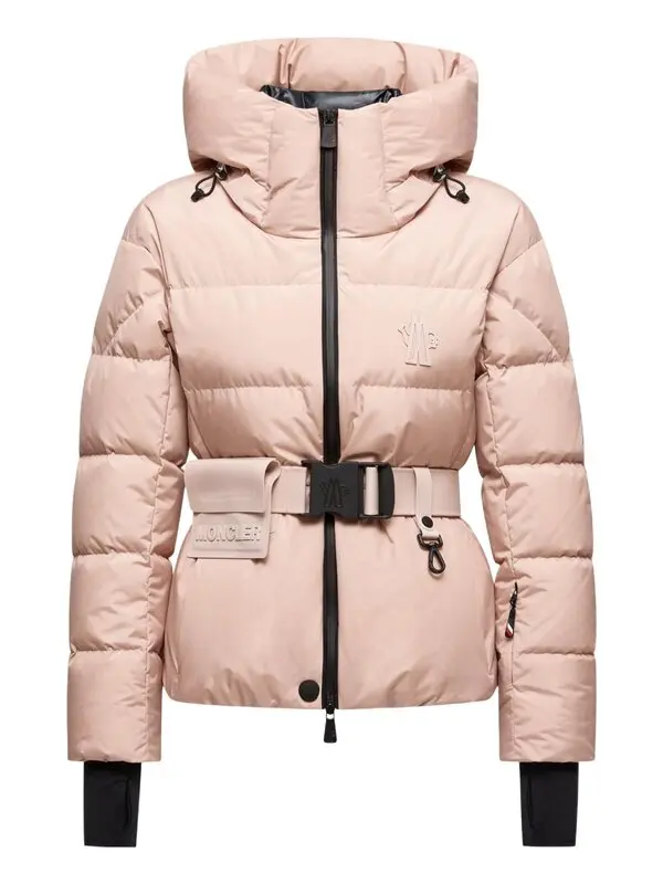 Moncler Bouquetin Hooded Down Ski Jacket - Pink