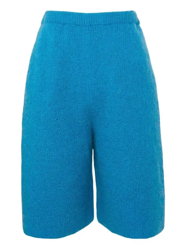 J.W.ANDERSON Jw Anderson Knitted Bermuda Shorts - Blue-green