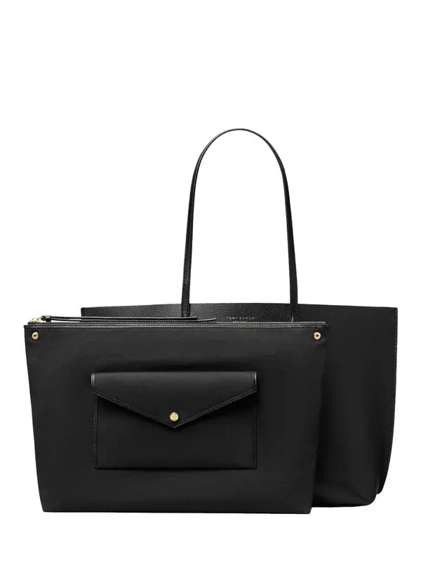 Tory Burch Leather Tote Bag - Black