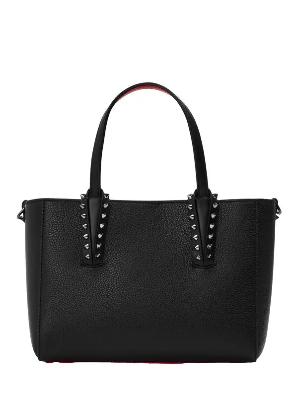 CHRISTIAN LOUBOUTIN Cabata Leather Tote Bag With Stud Embellishments - Black