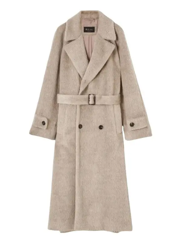 Loro Piana Foster Double-breasted Coat - Nude