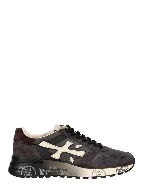 Premiata Lace-up Round Toe Sneakers - Black