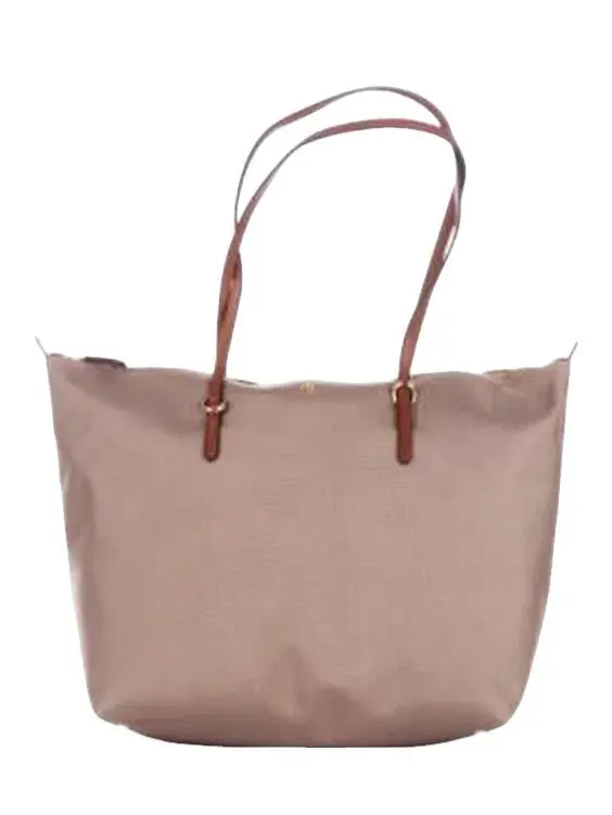 Ralph Lauren Logo Patch Large Top Handle Bag - Argilla