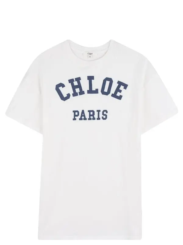 Chloé Paris T-shirt Dress - White
