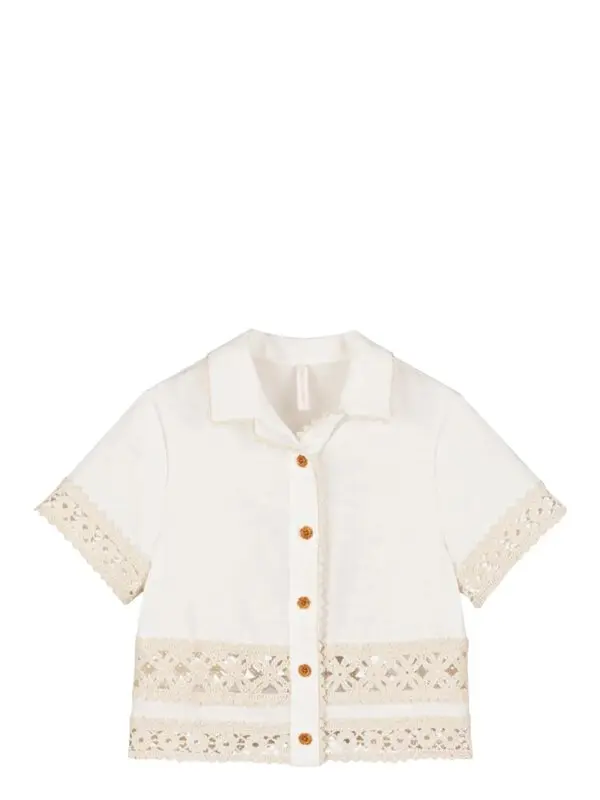 Zimmermann Wylie Lace Trimmed Shirt - White