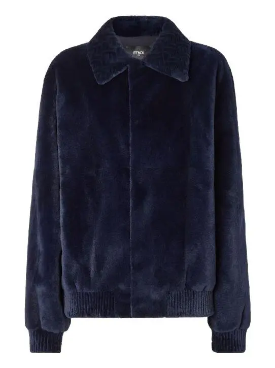 Fendi Mink Blouson - Blue