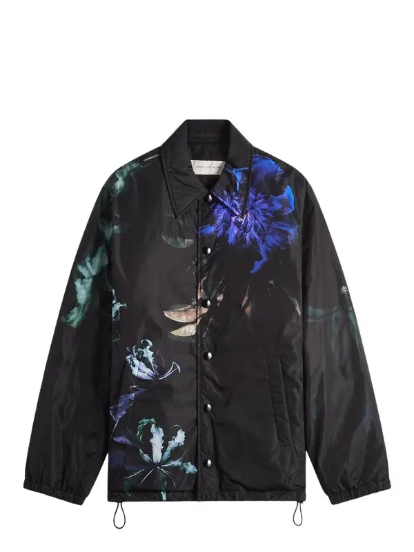Dries Van Noten Floral Print Jacket - Black