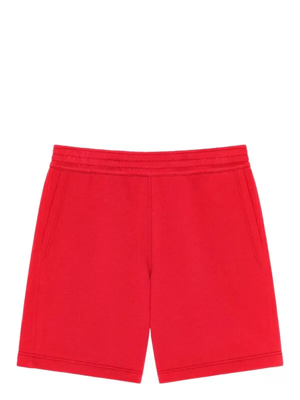 Givenchy Bermuda Shorts In Fleece With Paris Gros Grain - Red