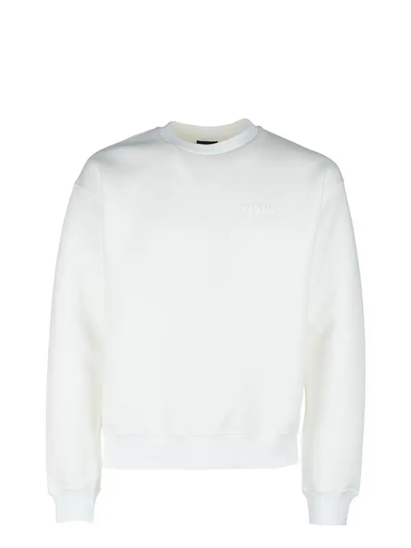 Mackage Julian Double-face Jersey Crewneck Sweatshirt - White