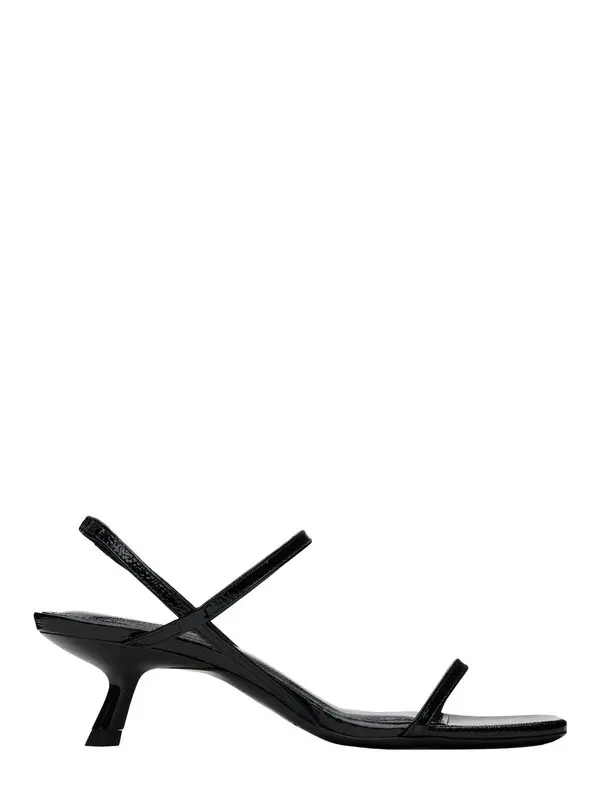 ANINE BING 50mm Square-toe Stiletto-heel Sandals - Black
