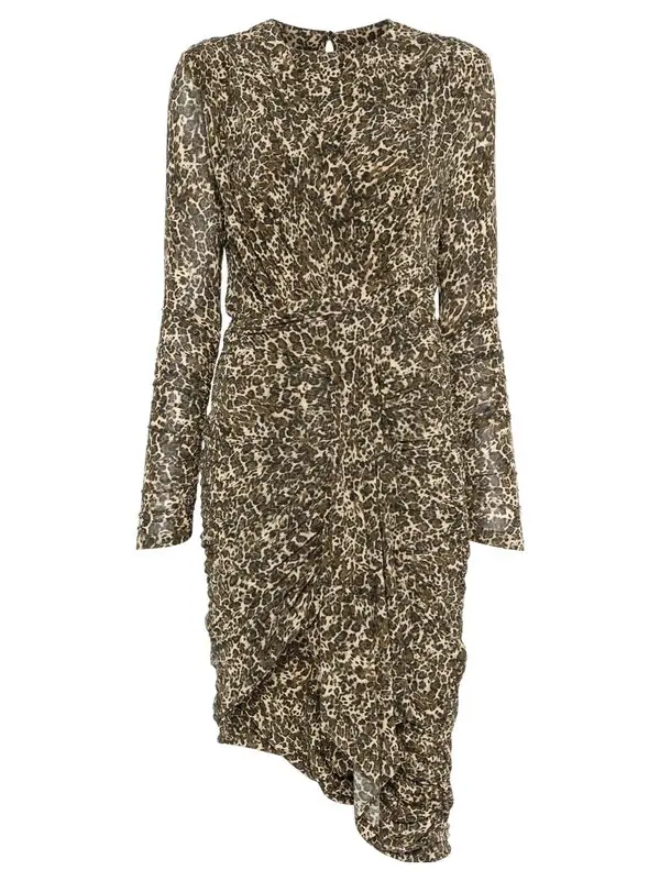 Isabel Marant Étoile Printed Long-sleeve Dress - Light Brown