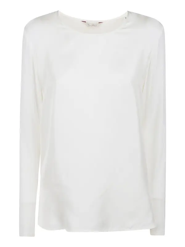 Max Mara Long-sleeved T-shirt - White