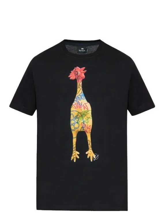 Paul Smith Rubber Chicken Print T-shirt - Black