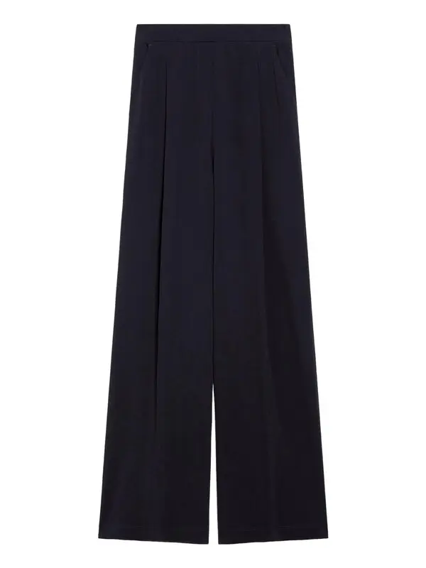 Max Mara Elegant Wide-leg Pants - Blue