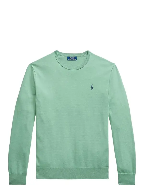 Polo Ralph Lauren Logo-embroidered Crewneck Jumper - Green
