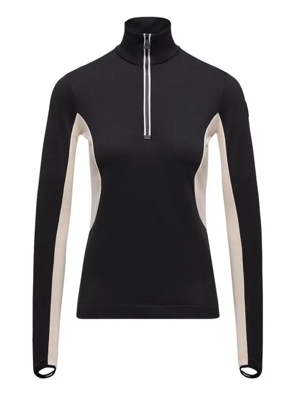 Moncler Polartec Half-zip Turtleneck - Black