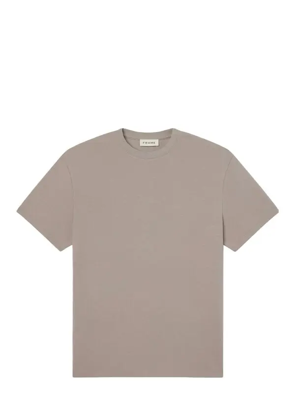 FRAME Duo Fold Tee In Storm Grey - Nude