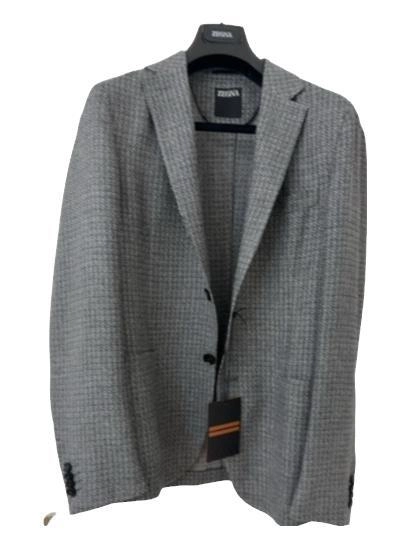 Zegna Long-sleeved Suit Coat - Black