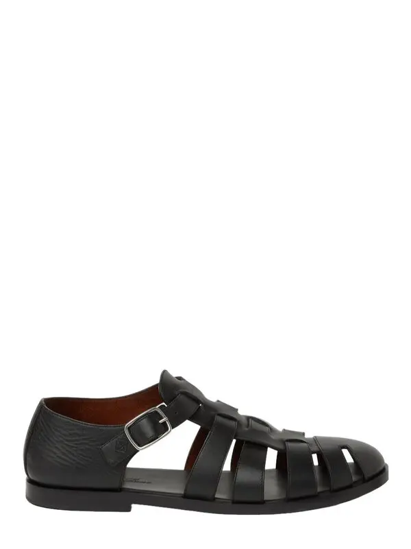 Loro Piana Maxime Fisherman Sandals - Black
