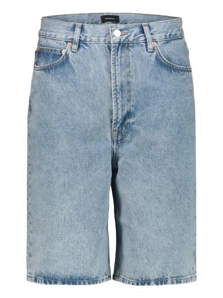 Wardrobe.NYC Denim Low Rise Shorts - Blue