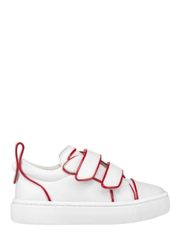 CHRISTIAN LOUBOUTIN Toyototoy Leather Sneakers - White
