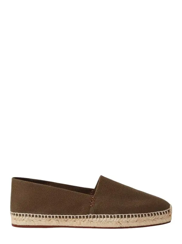 Loro Piana Basque Walk Espadrille - Khaki