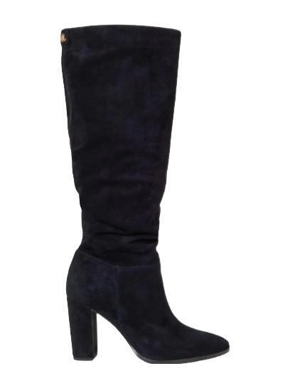 Ralph Lauren Artisan Knee-high Suede Boots - Black