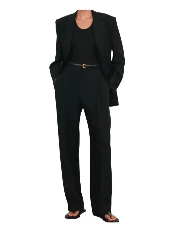 Wardrobe.NYC Three-button Notch Lapel Blazer - Black
