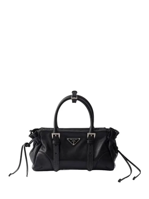 Prada Karin Small Leather Bag - Onyx