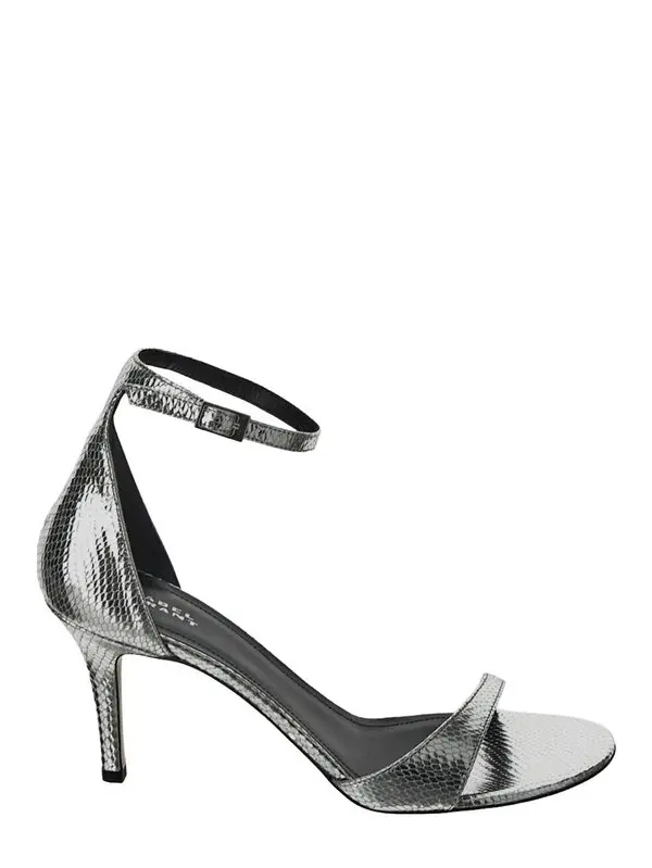 Isabel Marant Étoile Ailisa 80mm Snakeskin Leather Stiletto Sandals - Black