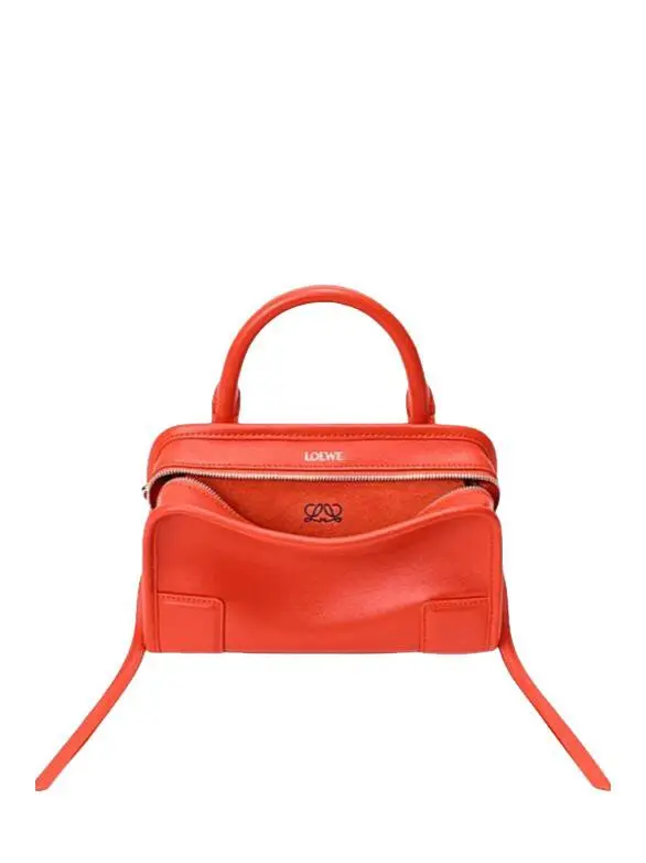 Loewe Mini Amazona 180 Bag In Soft Calfskin - Red