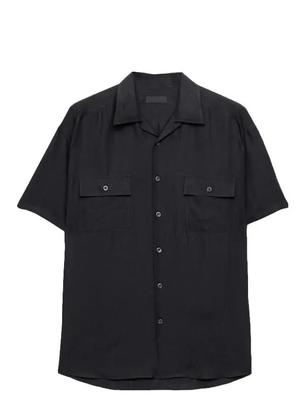 Prada Linen Shirt - Black