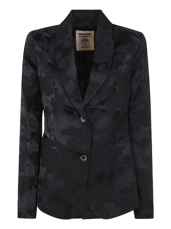 UMA WANG Single-breasted Tailored Blazer - Black