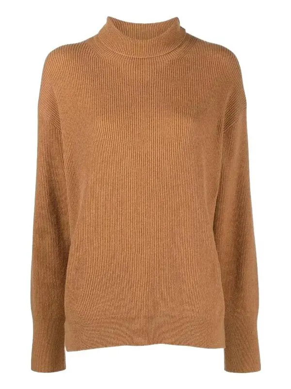 Nanushka Arya Mock-neck Knitted Jumper - Brown