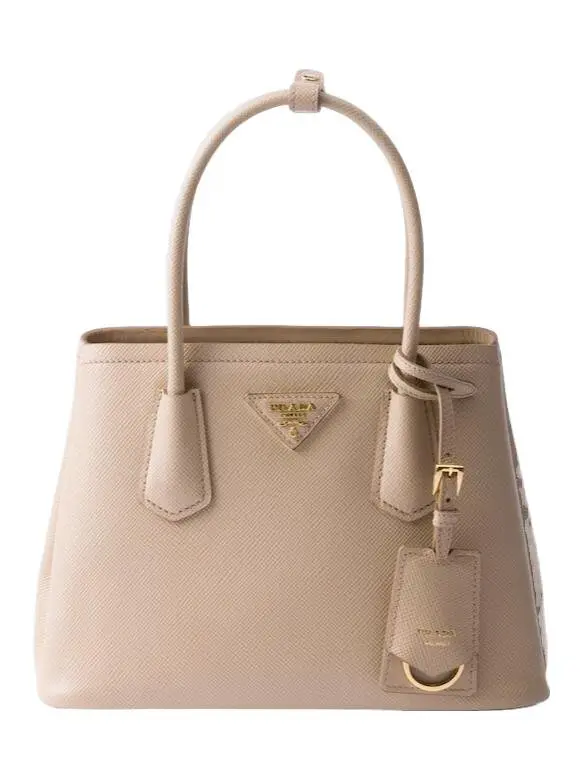 Prada Small Saffiano Leather Bag - Bean Paste Color