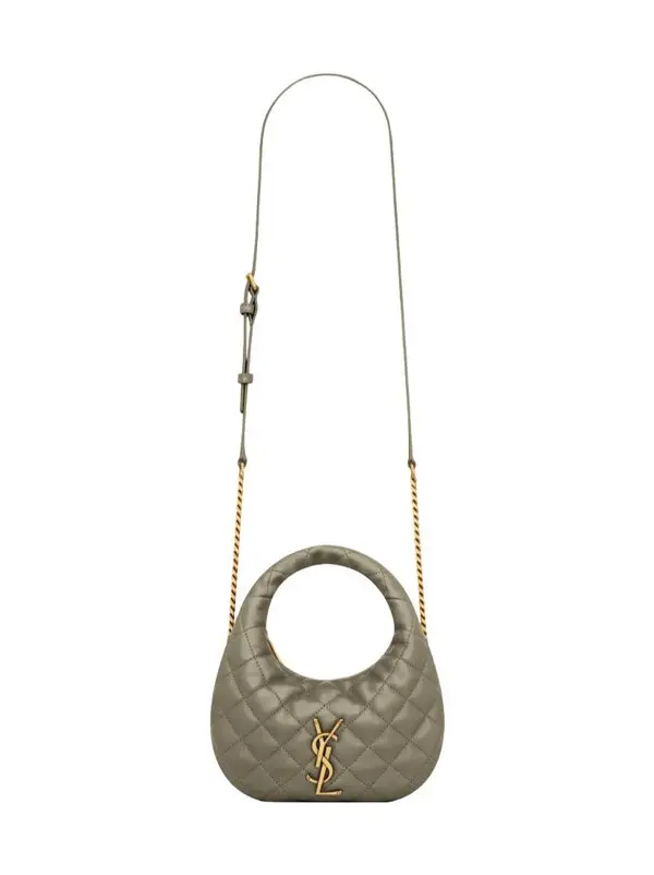Saint Laurent Mini Bag In Quilted Nappa - Strong Moss
