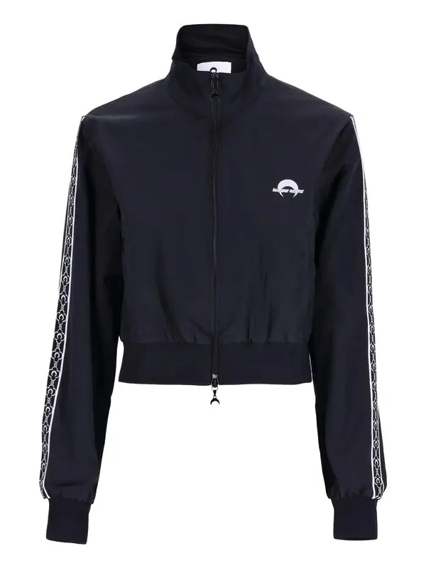 MARINE SERRE Logo-embroidered Jacket - Black