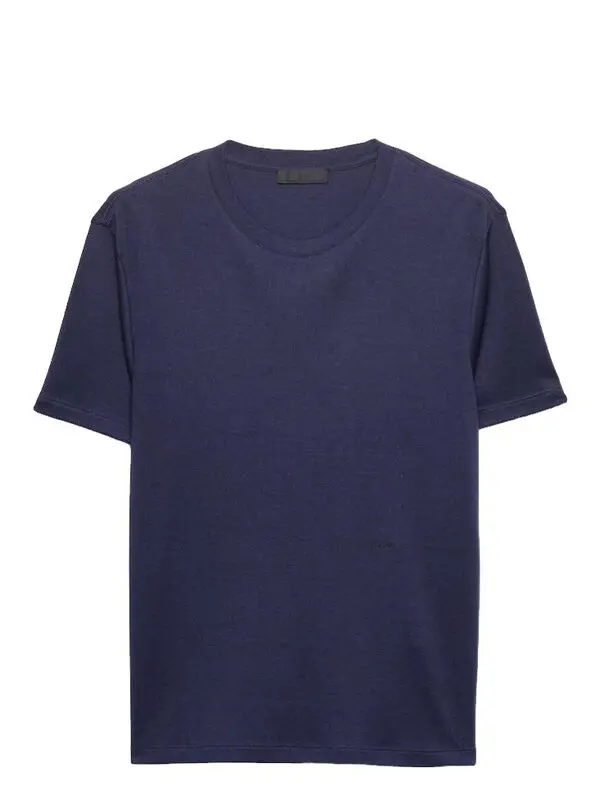 Prada Cashmere And Silk T-shirt - Blue