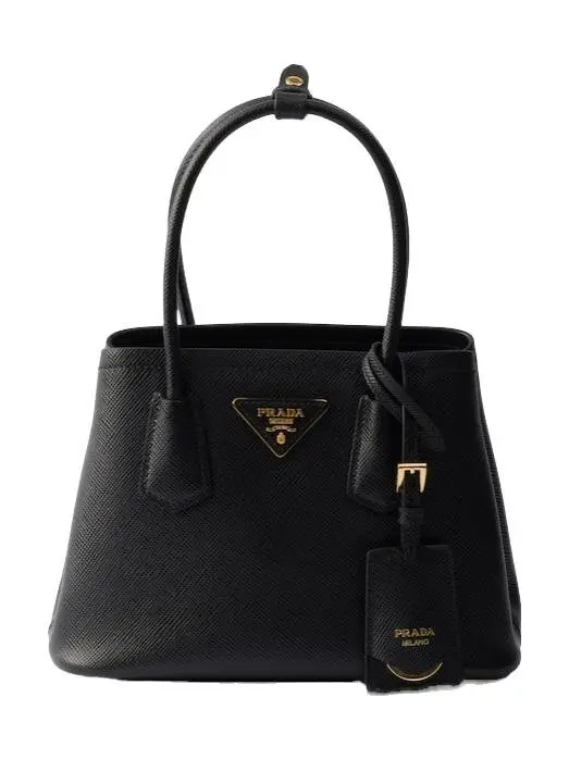 Prada Double Saffiano Leather Mini-bag - Black
