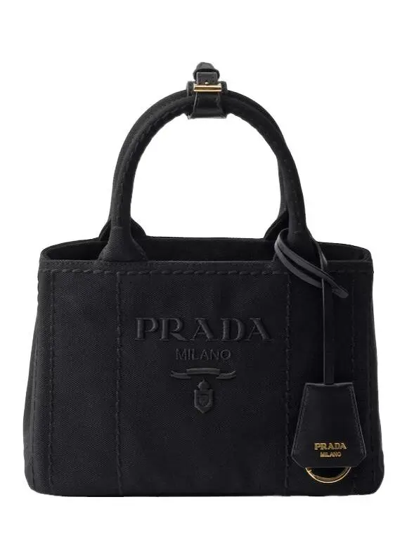 Prada Canvas Mini Bag - Black