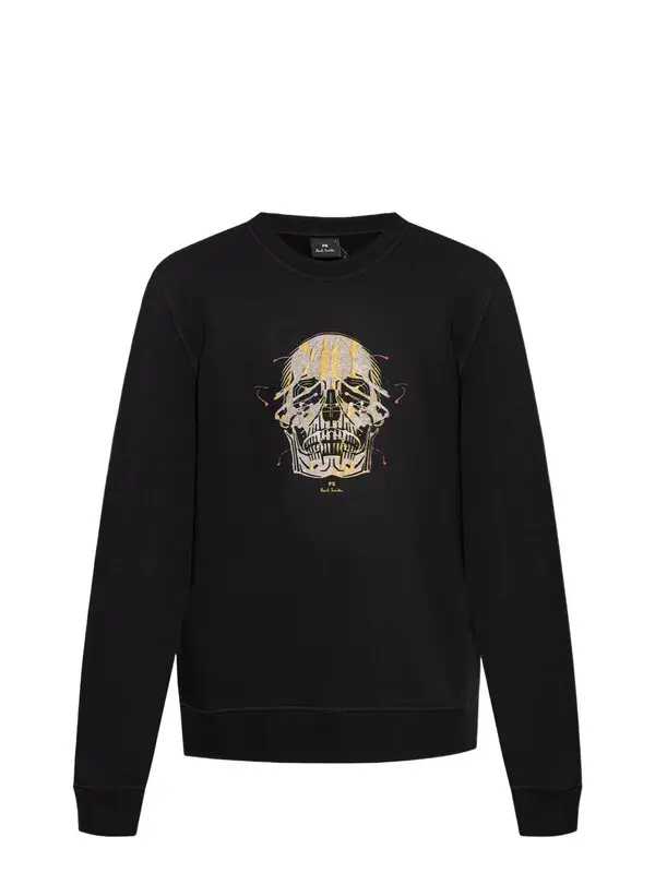 Paul Smith Graphic Printed Crewneck Sweatshirt - Black