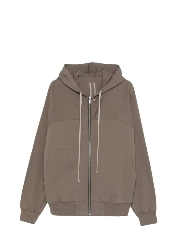 Rick Owens Loose Fit Hooded Sweatshirt - Gray