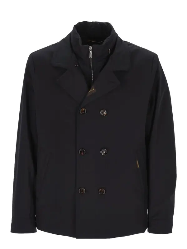 MOORER Volmer-kn Double-breasted Jacket - Blu