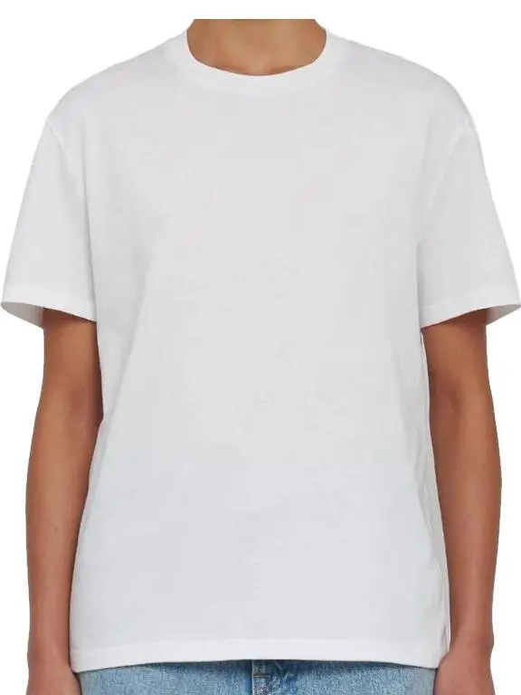 Wardrobe.NYC Round Neck Cotton T-shirt - White