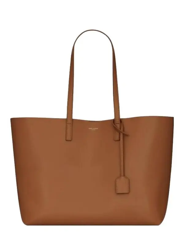Saint Laurent East West Shopping Bag In Supple Leather - Brown