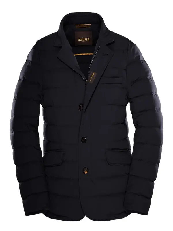 MOORER Zayn Padded Button-front Jacket - Black